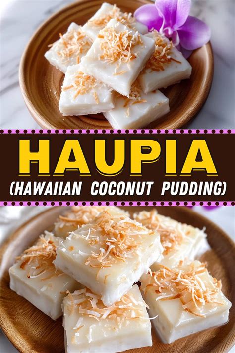 Haupia Hawaiian Coconut Pudding Insanely Good