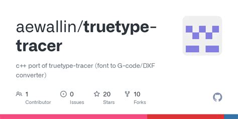 Github Aewallintruetype Tracer C Port Of Truetype Tracer Font To
