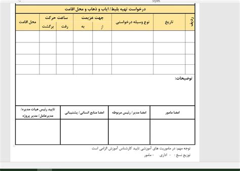 حکم ماموریت روزانه فرم خام قابل ویرایش حکم ماموریت اداری، کاری یا آموزشی به صورت فایل ورد کد 15215
