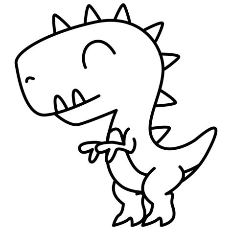 Dibujo De Tiranosaurio Rex Para Colorear E Imprimir Dibujos Y Colores