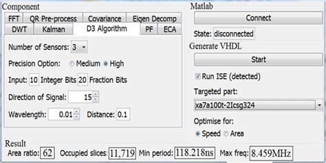 Software Tool For Efficient Fpga Design Of Direct Data Domain Approach