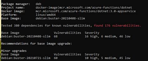 vulnerabilities in debian · issue 431 · azure azure functions docker · github