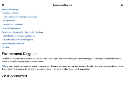 Environment Diagrams Cs61a Notes Environment Diagrams Variable
