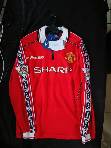 Manchester United 19992000 Ls Mens Fashion Activewear On Carousell