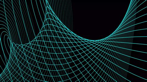 Abstract Digital Particle Wave And Lights Background Digital Particle Cyber Or Technology