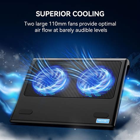 Getuscart Tecknet Laptop Cooling Pad Portable Ultra Slim Laptop