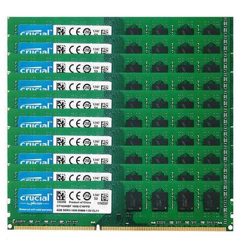 10 قطعة Ddr3 Ram 4gb 8gb 16g سطح المكتب ميموريال Pc3 12800 10600 8500 1600 1066 1333 Mhz 240pin