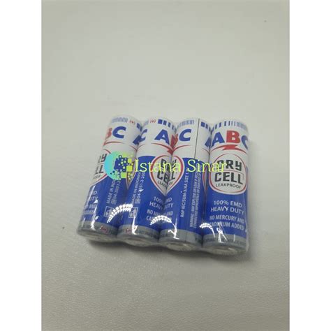 Jual Batu Baterai Abc Biru Aa Batere Batre Abc Aa Kecil Isi Pcs Shopee Indonesia