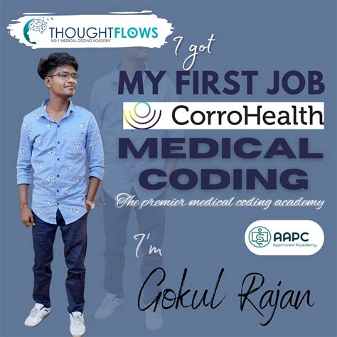 Thoughtflows Medical Coding Academy Congratulations Gokul Rajan 🎊🎉 Lets Give A Big Round Of