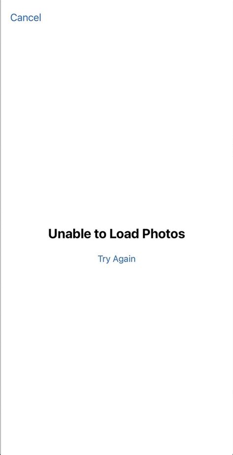 Unable To Load Photos On Show Selected Screen On Iphone App Bug