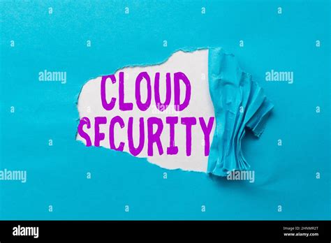 Text Caption Presenting Cloud Security Business Showcase Protect The Stored Information Safe