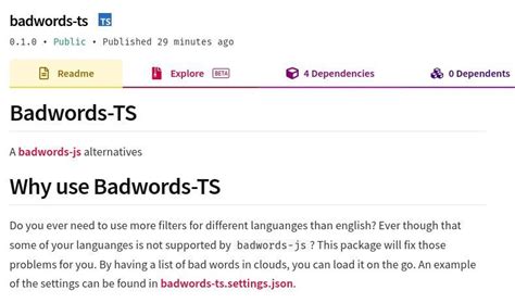 Just Create An Alternative For Badwords Js Muhammad Firdaus Sati