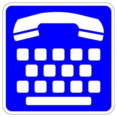 Sign Solutions Usa Telecom Device Deaf Symbol Aluminum 24 In X 24