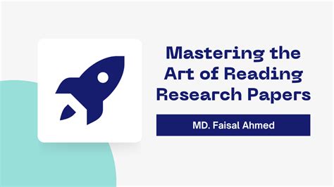 Mastering The Art Of Reading Research Papers
