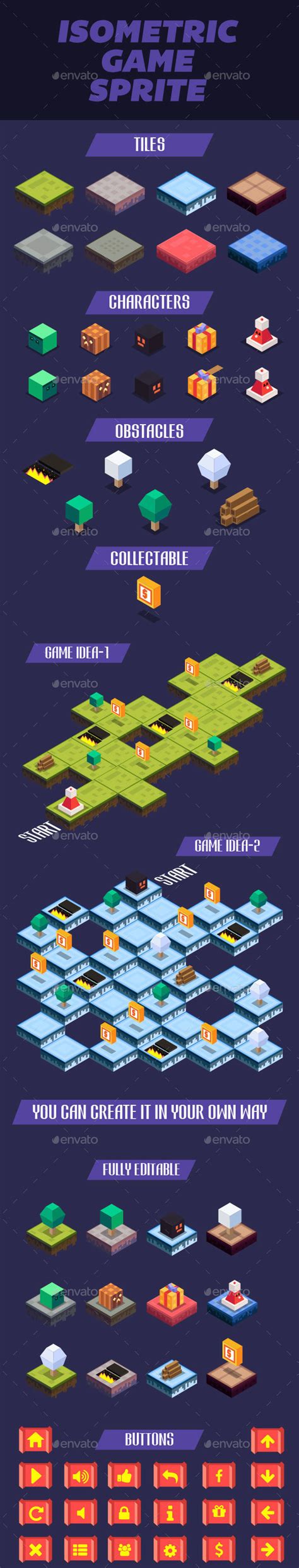 Isometric Game Assets From Graphicriver