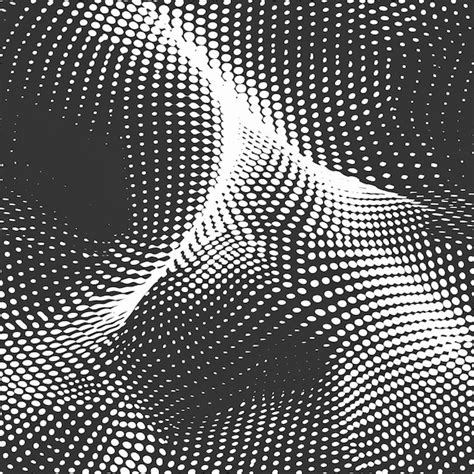 Premium Photo Seamless Circle Halftone Pattern Design