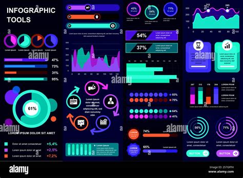 Bundle Infographic Ui Ux Kit Elements Different Charts Diagrams Workflow Flowchart