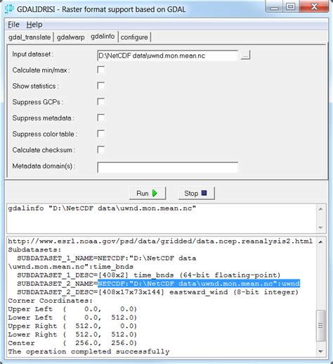 Using Gdal To Import Data With Subdatasets Clark Labs Support Center
