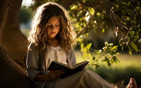 Premium Ai Image Portrait Young Girl39s Reflection Generative Ai