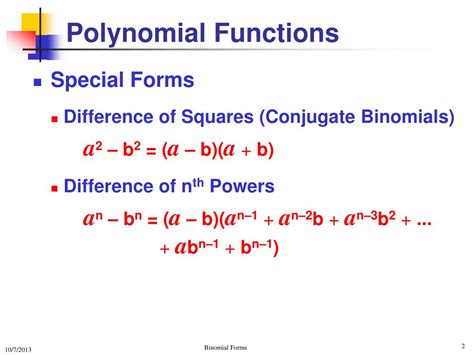 Ppt Binomial Forms Powerpoint Presentation Free Download Id1803196