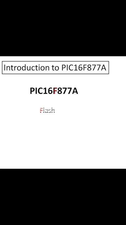 Introduction To Pic16f877a Microcontroller Electronics Circuit Iot Youtube