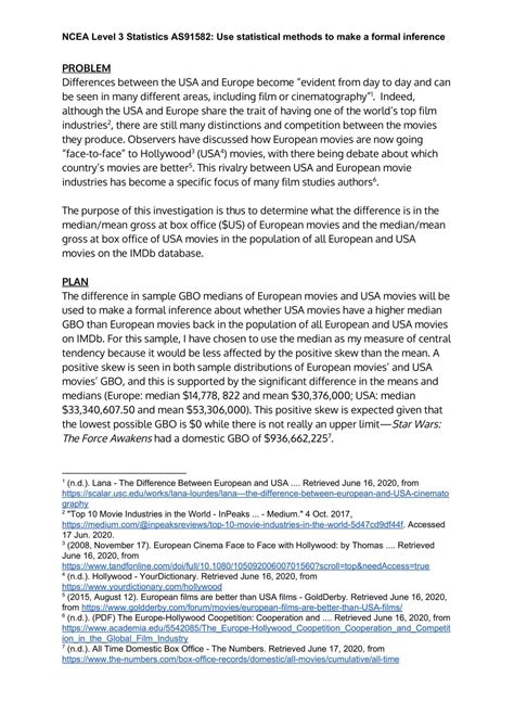 Ncea Level 3 Statistics As91582 Excellence Exemplar Mathematics And Statistics Level 3 Ncea