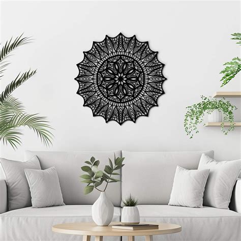 Інтерєрна картина з дерева Woodyard декоративне панно на стіну Чарівна мандала стильний лофт