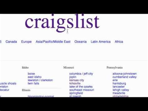 Craigslist New York YouTube