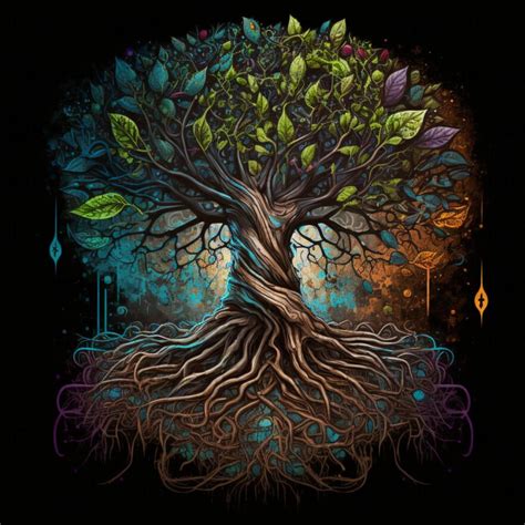 Tree Of Life Digital Download Tree Of Life Clip Art Colorful Tree Of Life Calming Presence