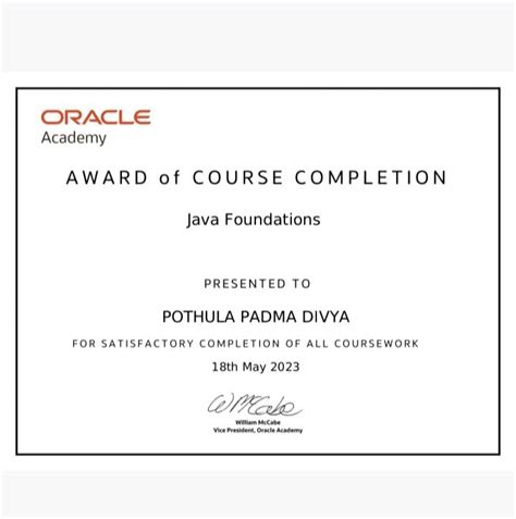 Padma Divya Pothula On Linkedin Oracle Java Technicalhub Aditya