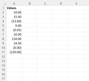Excel How To Display Negative Numbers In Parentheses