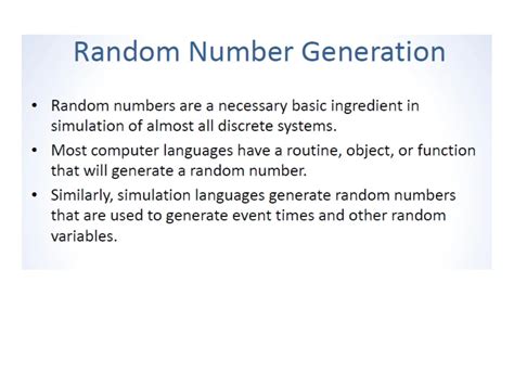 PPT Random Number Generation Methods And Criteria For Reliable RNGs PowerPoint Presentation