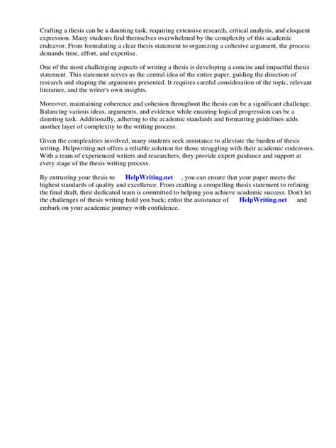 Simple Explanation Of Thesis Statement Pdf Essays Thesis