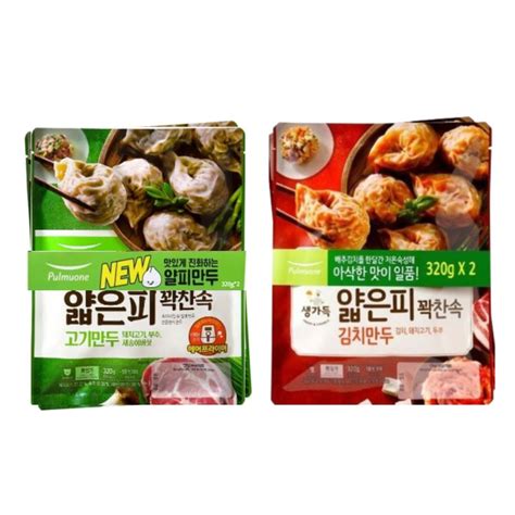 풀무원 생가득 얇은피 꽉찬속 만두 320g 2 고기 김치 2종 택 1 에프원마켓 한우 소고기는 역시 F1 Market