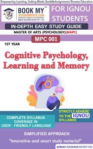 IGNOU MPC 1 Cognitive Psychology Learning And Memory Study Guide In Depth Guide For Ignou