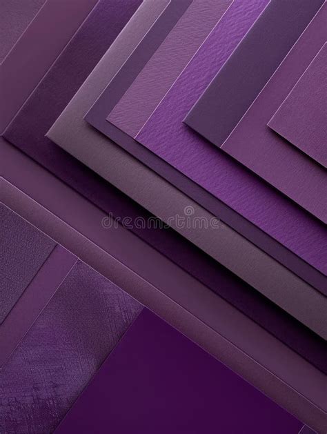 Shades Of Purple Geometric Abstract Art Monochromatic Gradient Textures And Overlapping Paper