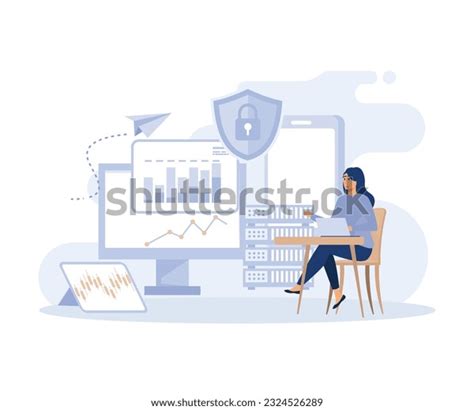 Hacker Attack Concept Database Security Phishing Stock Vector Royalty Free 2324526289