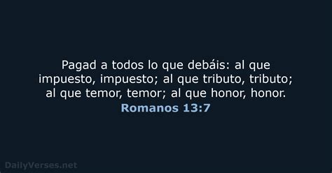 Romanos 13 7 Versículo de la Biblia LBLA DailyVerses net