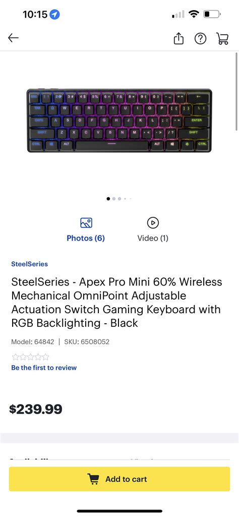 New Apex Pro Mini R Steelseries