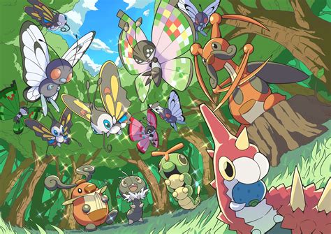 Butterfree Caterpie Vivillon Beautifly Wurmple And 6 More Pokemon
