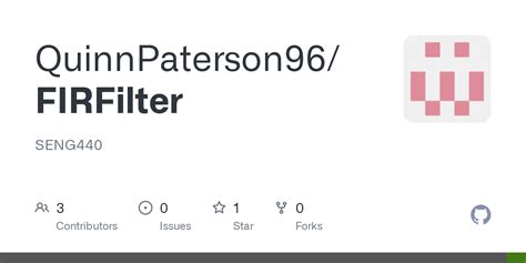 GitHub QuinnPaterson96 FIRFilter SENG440