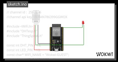 Dht22 Sensor Using Esp32 Copy Wokwi Esp32 Stm32 Arduino Simulator