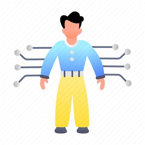 Body Sensors Intelligence Detection Technology Character Icon Download On Iconfinder