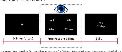 Figure 2 From Intertemporal Choices Are Causally Influenced By Fluctuations In Visual Attention