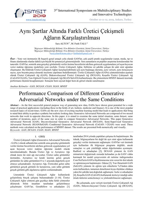 Pdf Performance Comparison Of Different Generative Adversarial Networks Under The Same Conditions