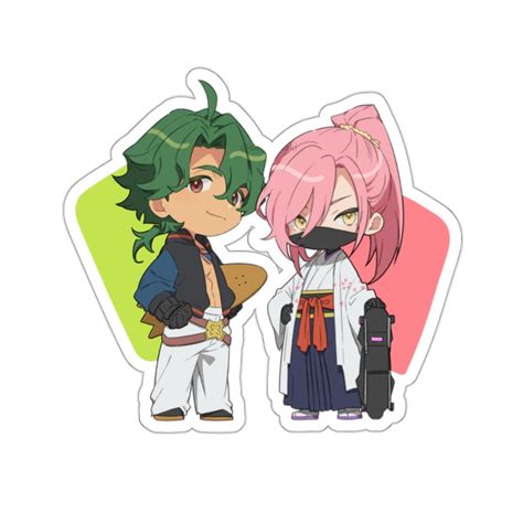 Sk8 The Infinity Kawaii Chibi Joe And Cherry Blossom Matchablossom Anime Manga Sticker Etsy