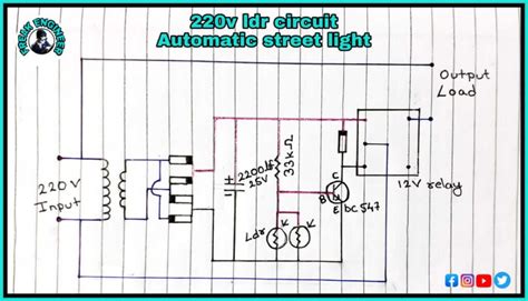 Ldr Project Circuit Diagram Automatic Night Lamp Circuit Dia