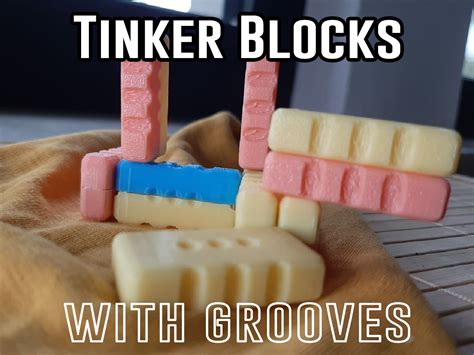 Tinker Blocks Magnetic Fidget Toy With Grooves And Easy Assembly By