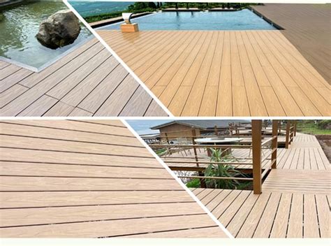 Outdoor Co Extrusion Wpc Decking Aluminum Composite Decking Outdoor