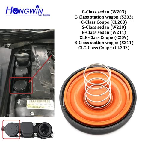 A6460100162 A6460101462 Pcv Valve Cover Membrane For Mercedes Benz W203
